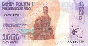 Banknote: 1,000 Ariary (Madagascar(2017 ND "Madagascar and its Riches ...