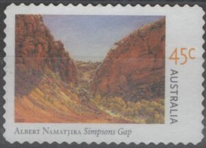 Stamp: Simpsons Gap (Australia(Birth Centenary of Albert Namatjira) Mi ...