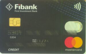Bank Card: Fibank Mastercard Credit Black - 01/19/008 (First Investment ...