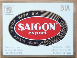 Drink Label: Saigon Export (SABECO-Saigon Beer Alcohol Beverage ...