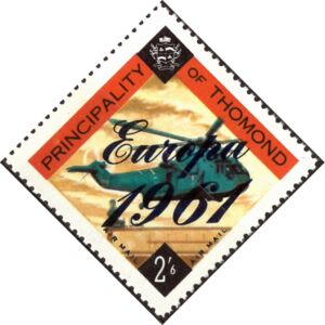 Stamp: Helicopter - Europa 1961 (Ireland: Cinderella Stamps ...
