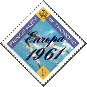 Stamp: Seagulls - Europa 1961 (Ireland: Cinderella Stamps(Principality ...