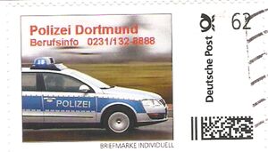 Stamp: Polizei Dortmund (Personalized & Private Mail Stamps) (Germany ...