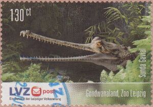 Briefmarke: False Gharial (Tomistoma schlegelii) (Deutschland (Moderne ...