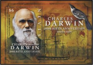Stamp: 200th Birth Anniversary of Charles Darwin, 1809-1882 (Nevis ...