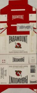 Cigarette Pack: Paramount (Czech Republic) Col:CZ-CT-0036