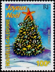 Stamp: Wish Stamp (New Caledonia(Christmas 1998) Mi:NC 1155,Sn:NC 811 ...