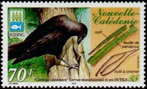 Stamp: New Caledonian Crow (Corvus moneduloides) (New CaledoniaMi:NC ...