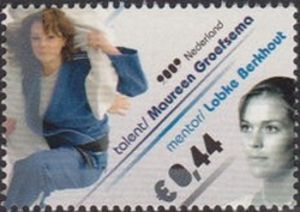 切手: Judo: Maureen Groefsema (オランダ(Sport Stamps - 2009) Mi:NL 2683,Sn:NL ...
