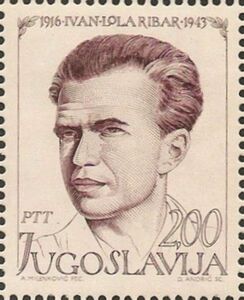 Stamp: Ivan-Lola Ribar (1916-1943) (Yugoslavia(National Heroes) Mi:YU ...