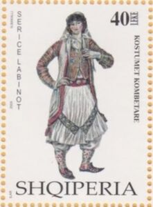 Stamp: Serice Labinot (Albania(Native costumes (VII)) Mi:AL 3167,Sn:AL ...