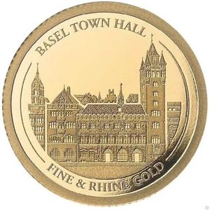 Coin: 10 Dollars (Rhein and its Treasures - Basel Town Hall) (Solomon ...