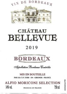 Drink Label: Alfio Moriconi Selection Château Bellevue (Horeau Beylot ...