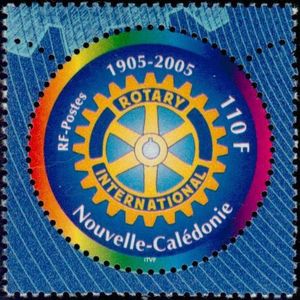 Stamp: Centenary of Rotary Club International (New CaledoniaMi:NC 1355 ...