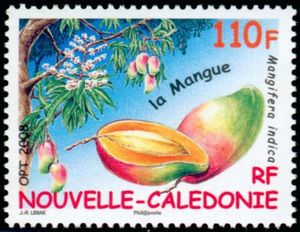 Stamp: Mango (New Caledonia(Fruit) Mi:NC 1459,Yt:NC 1041,Sg:NC 1440,WAD ...