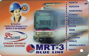 Transport Ticket: MRT - Metro Rail Transit Line 3 (MRTC - Mass Rapid ...