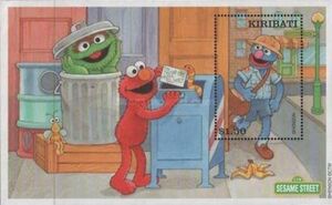 Timbre: Grover as mailman (Kiribati(Sesame Street Children's T.V ...