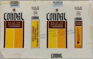 Cigarette Pack: Condal (SpainCol:ES-CT-0226