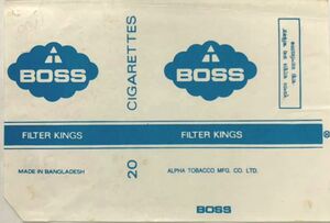Cigarette Pack: Boss (BangladeshCol:BD-CT-0002