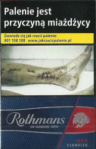 Cigarette Pack: Rothmans Red Kingsize (PolandCol:PL-CT-0448