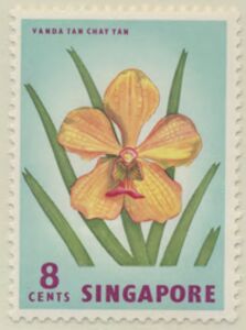 Stamp: Vanda Tan Chay Yan (Singapore(Flora and Fauna) ISC:SG 71a