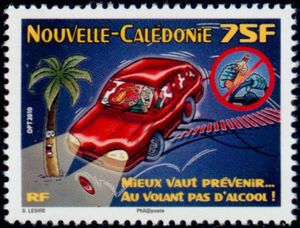 Stamp: Road Safety (New CaledoniaMi:NC 1546,Sn:NC 1101,Yt:NC 1114,Sg:NC ...