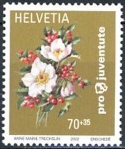切手: Christmas Rose (Helleborus niger) (スイス(Pro Juventute: Christmas ...