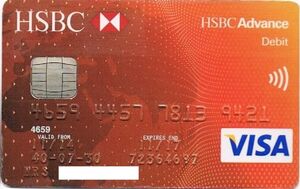 Bank Card: HSBC Advance (HSBC, United Kingdom of Great Britain ...