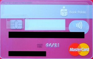 Bank Card: Mastercard Transparent (PKO Bank Polski, PolandCol:PL-MC-0645