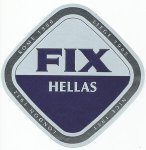 Drink Label: FIX Hellas (Olympic Brewery S.A., GreeceCol:GR-BEER-001253