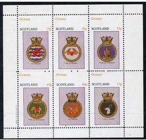 Stamp: Ships Crests (Scotland, Grunay: Cinderella Stamps(Ships Crests ...