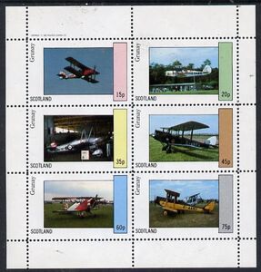 Stamp: Aircraft (Scotland, Grunay: Cinderella Stamps(Aircraft) Col:GB ...