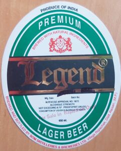 Drink Label: Legend Premium Lager Beer (Som Distilleries & Breweries ...