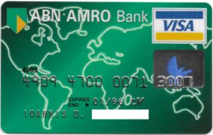 Bank Card: ABN AMRO Bank VISA (ABN-AMRO Bank, GreeceCol:GR-VI-0634