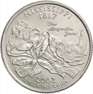 Coin: 25 Cents / Quarter (Mississippi - The Magnolia State) (United ...