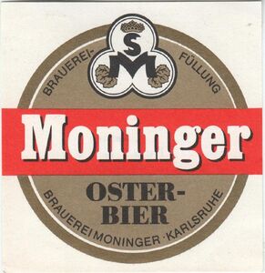 Drink Label: Moninger Osterbier (Brauerei Moninger AG, Germany, Federal ...