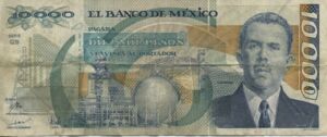 Banknote: 10,000 Pesos (Mexico(1985-1991 Issue) Wor:P-90d.10