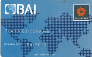 Bank Card: Bai (Banco Angolano de Investimentos S.A., Angola) Col:AO-GM ...