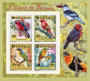 Stamp: Birds (Burundi(Birds of Burundi (2014)) Mi:BI 3361A-3364AKB,Yt ...