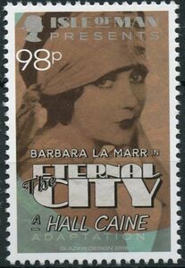 Stamp: Barbara La Marr (Isle of Man(The Film Adaptations of Hall Caine ...