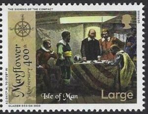 Stamp: Signing of the Compact (Isle of Man(400th Anniversary of Voyage ...