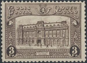 Stamp: Railway Stamp: Main Post Office in Brussels (Belgium(Parcel Post ...