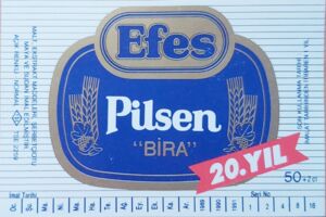 Drink Label: Efes Pilsen Bira (Anadolu Efes Biracılık ve Malt San.A.Ş ...