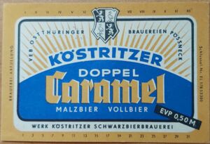 Drink Label: Kostritzer Caramel Doppel (Schwarzbierbrauerei Bad ...