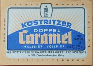 Drink Label: Kostritzer Caramel Doppel (Schwarzbierbrauerei Bad ...