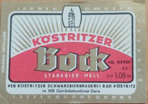 Etiqueta de Bebida: Kostritzer Bock Starkbier-Hell (Schwarzbierbrauerei ...