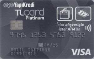 Bank Card: TLcard - Platinum (Yapi Kredi Bankasi, Türkiye (Turkey)Col ...