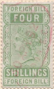 Stamp: Queen Victoria - Foreign Bill (United Kingdom: Revenue Stamps ...