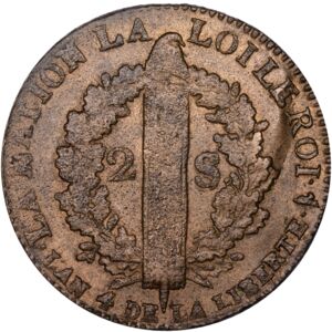 Coin: 2 Sols (Louis XVI. "FRANÇOIS" - W - Lille) (France(1774~1792 ...