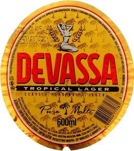 Drink Label: Devassa Tropical Lager (Cervejaria Devassa, BrazilCol:BR ...